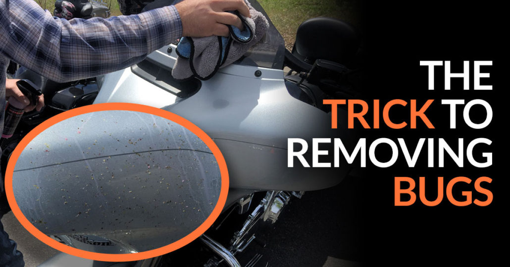 The Trick to Cleaning Bugs Off of Your Motorcycle Fairing