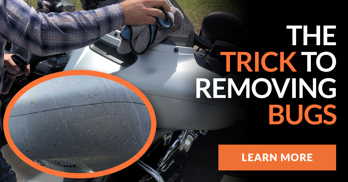 The Trick to Cleaning Bugs Off of Your Motorcycle Fairing